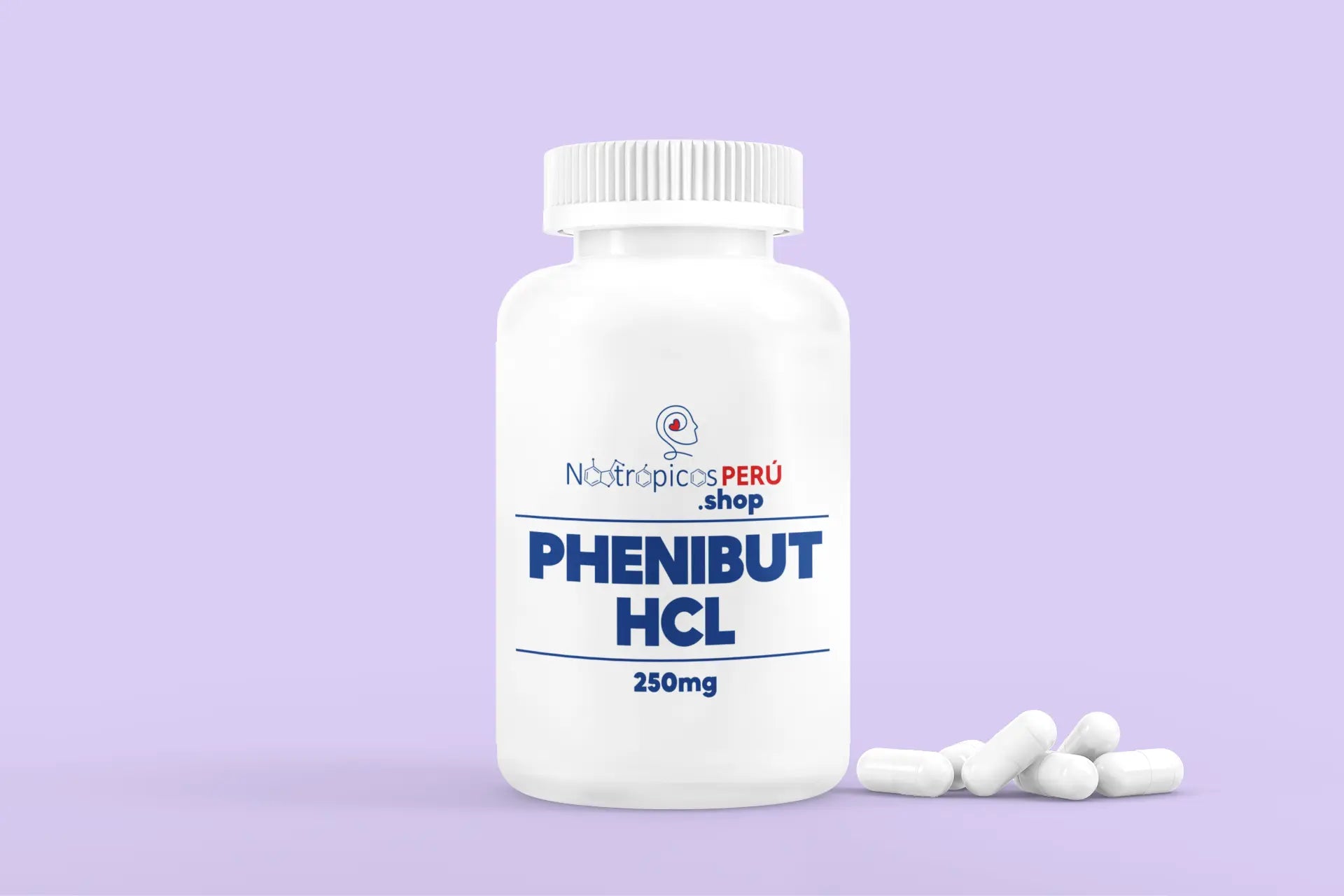 Phenibut (Fenibut HCL) 250mg - 100 cápsulas - Nootrópicos Perú
