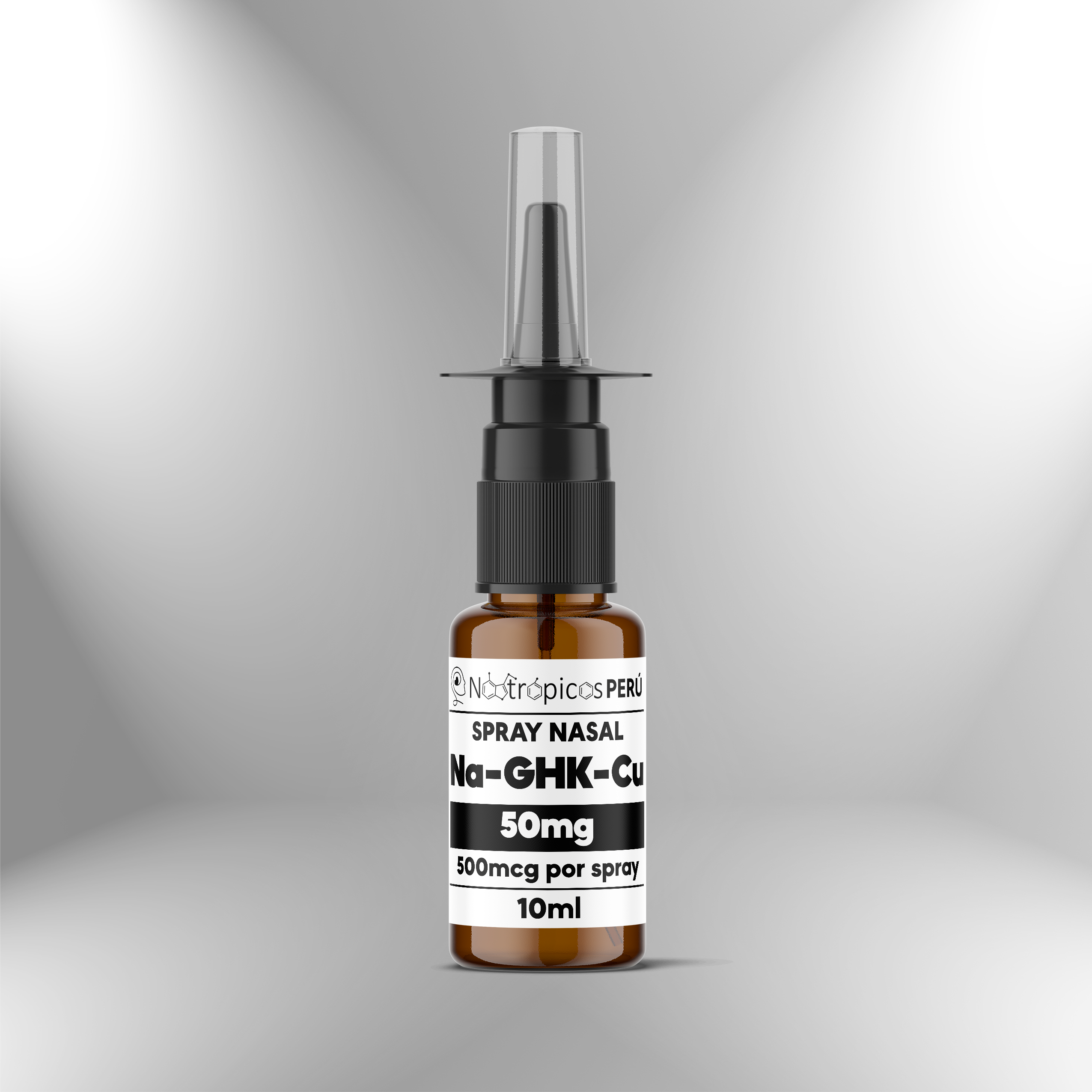 Péptido Na-GHK-Cu (spray nasal) 50mg 10ml - Nootrópicos Perú